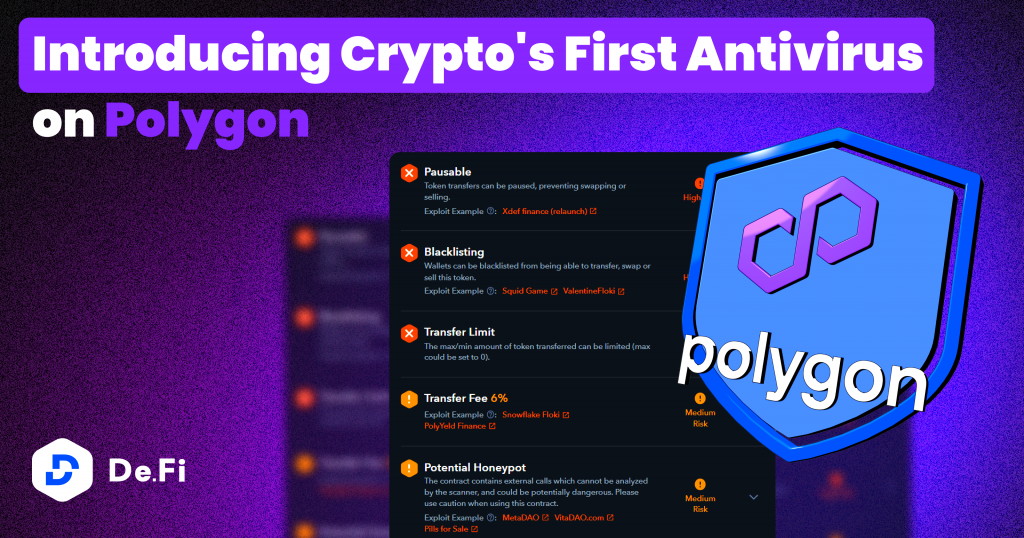 Introducing Crypto’s First Antivirus on Polygon